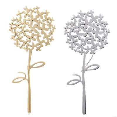 Stainless Steel Dandelion Flower Brooch Pin For Women