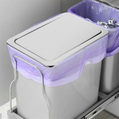 Recycling Bin Trashcan Stainless Steel Garbage Lid
