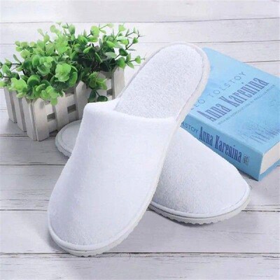2Pairs Hotel Spare disposable Slippers for Men and Women