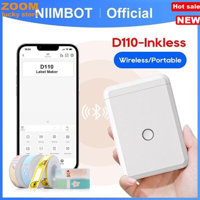 Niimbot D110 Label Maker Machine,Bluetooth Label Printer