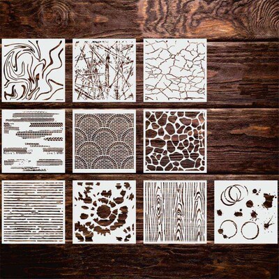New ceramic tile stain pattern painting template PET Hollow