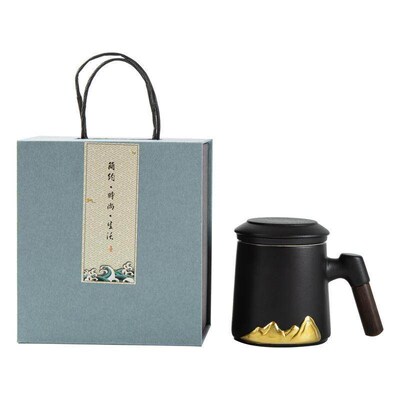 Business Gift Ceramic Cup Tea Cup Set Company Anniversary Ne