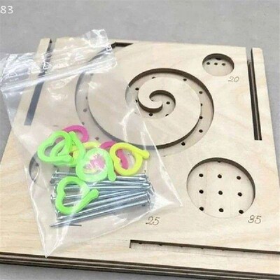 All-in-one DIY Wooden Bowl Crochet Yarn Holder And Storage