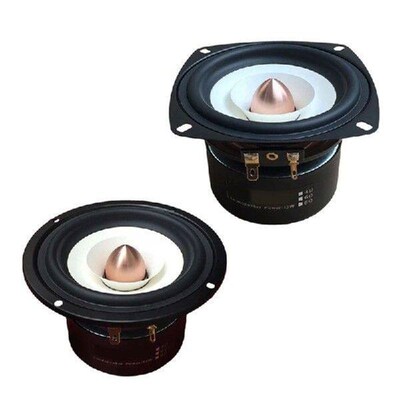 4Inch Aluminum Cone Woofer for Bookshelves Speakers Customs
