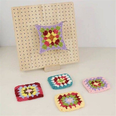 Wooden Crochet Bing Board Reusable Handcrafted Knitting