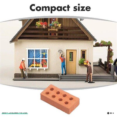 50 Pcs Mini Bricks Simulation Miniature Sand Table Decors