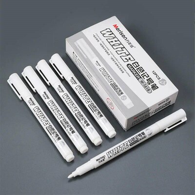 New 1/2/3PCS Waterproof Metal Marker Permanent White Paint P