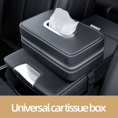 Back Car Tissue Box ver Armrest Box Towel Tissue Storage Cas