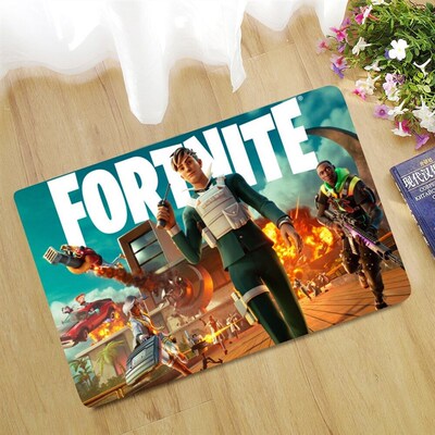 F-Fortnite-Game Floor Mat Anti-Slip Kitchen Bedroom Handmade
