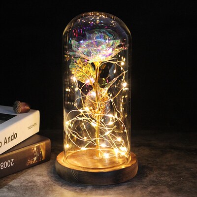 Drop shipping Galaxy Rose Artificial Flowers Beauty and the