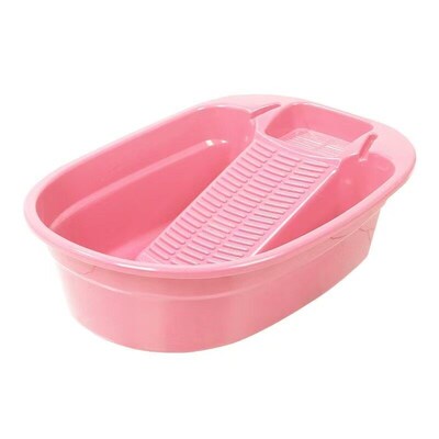 Enlarged and thickened laundry basin for student dormitories
