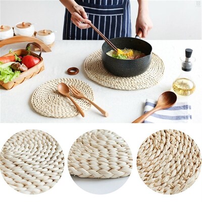 Corn fur woven Dining Table Mat Heat Insulation Pot Holder