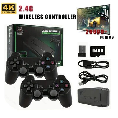 2.4G Dual Wireless Video Game  Joystick Console Gaming  4K 2