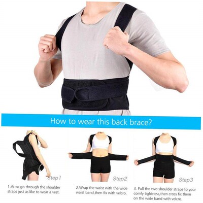 Back Posture Corrector Shoulder Lumbar Brace Spine Support1