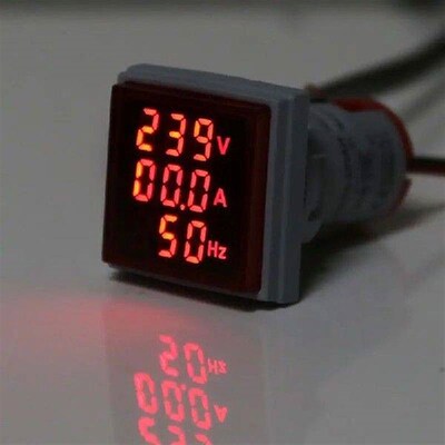 Digital VoltsAmp Meter Frequency Meter 60-500V 1-100A