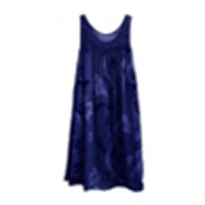 Plus Size Floral Printed Lace Stitching O-Neck Sleeveless Wo