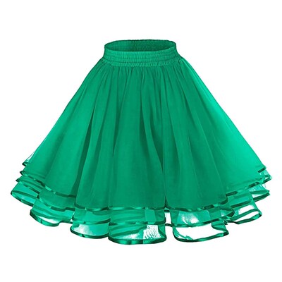 A-Line Women Tutu Skirt Versatile Sretchy Mini Flared Casual