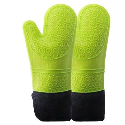 1pc Insulated Oven Gloves Silicone Heat-proof Gloves Oven