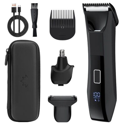 Unicorn  Mens New 3-in-1 LCD Digital Body Hair Trimmer Auto