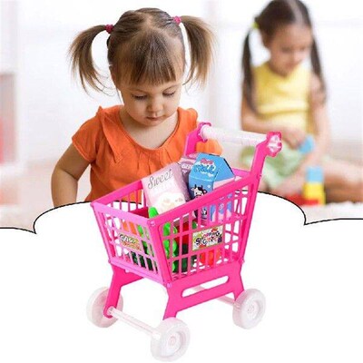 21 Pieces Shopping Cart Trolley Role Play Toys Grocery
