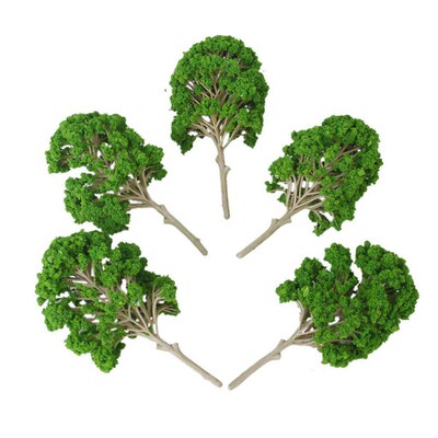 20/70pcs Plastic Model Train Artificial Miniature ree Scener
