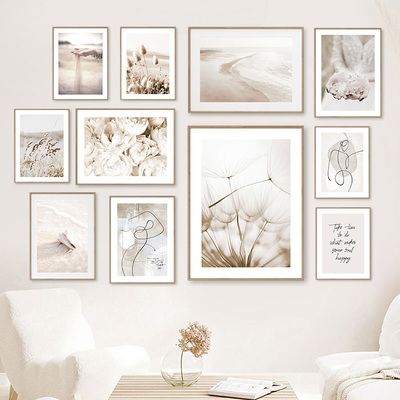 Flower Scenery Picture Home Wall Art  Painting Modern Nordic