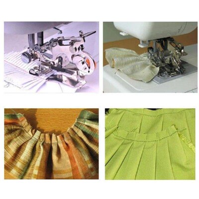Low Shank Sewing Machine Adjustable Ruffler Foot Sewing