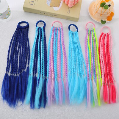 Childrens Dreadlocks tail Colored Small Braids tail Hair Ro