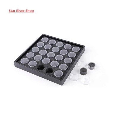 Empty 25/50 Space Nail Art Powder Gems Rhinestone Storage Co