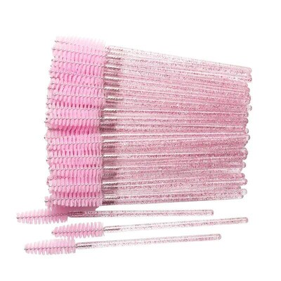 50pcs Disposable Eyelash Brushes Crystal Eye lash Mascara