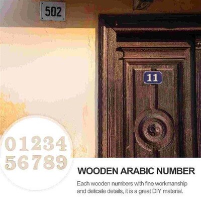 100 Pcs Unfinished Numbers Wooden Letters Cs Miniture
