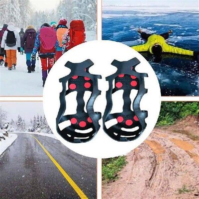 Ice Spikes For Shoes Non-Slip Shoe Grippers Silicone Shoe