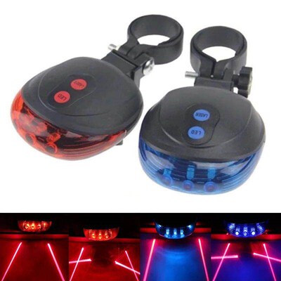 Bicycle tail light laser bike light rear Waterproof LED ligh