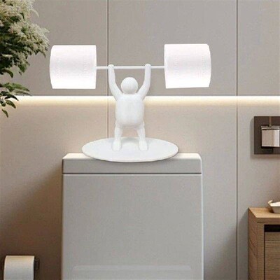 ABKO-Weightlifter Toilet Paper Holder 3D Printed Toilet