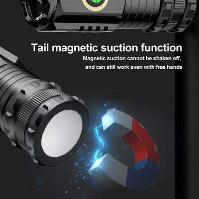 Three Eye Mini Flashlight 2000Lm Super Power Strong Light
