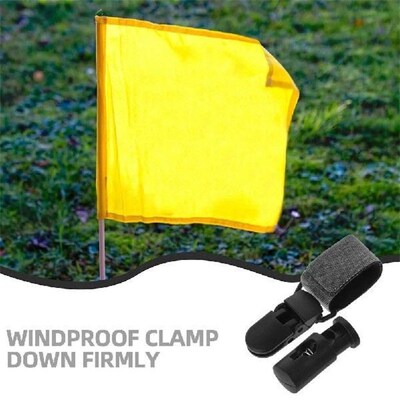 1Set Garden Flag Clips Plastic Stoppers Anti-Wind Lawn
