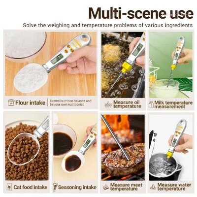 Portable Measuring Spoon with Digital Scale Spices Spoon
