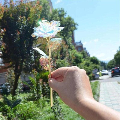 1pcs Simulation Rose Lasts Love Flowers With Light Wedding