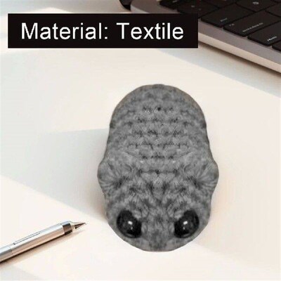 Cute Hamster Animal Plushie Keyring Handmade Sad Hamster