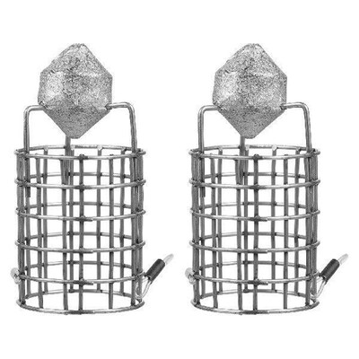 2pcs Bait Thrower Fishing Feeder Fishing Nest Device