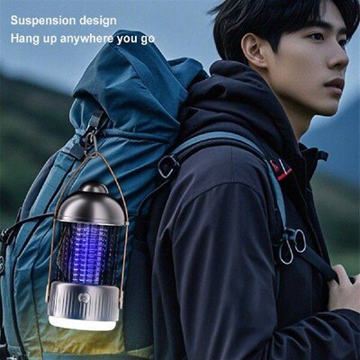 Portable Mosquito Killer Lamp Electric Bug Zapper 4 Modes
