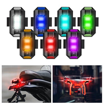 Bicycle Flashing Taillights 7 Color Bike Drones Aircraft Lig