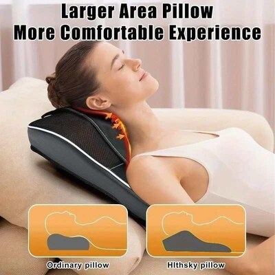 Jinkairui Electric Shiatsu Massage Pillow Neck Airbag Tracti