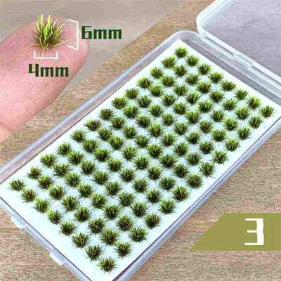 Self-Adhesive Static Grass Tufts Miniature Scenery Wildflowe