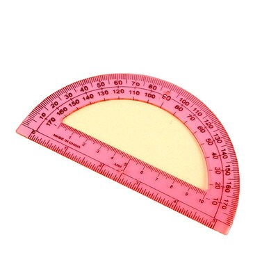 Student Office Stationery Set 4Piece Colorful Ruler Triangle