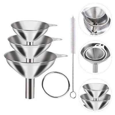 Water Dispenser Stainless Steel Funnel Child Collapsible