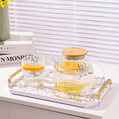 Luxury tray for home use, suitable for teacups and water gla