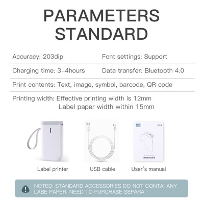 Niimbot D11  thermal Label Printer Wireless label printer Mi