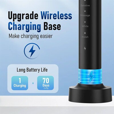 Sonic Electric Toothbrush for Adults Smart TimerTeeth Whiten