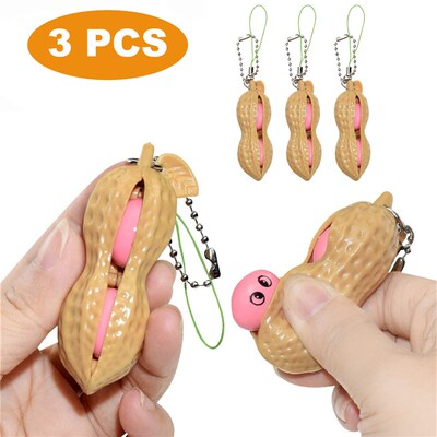 Antistress Figet Stress Popper Toy Infinite Peanut Edamame T